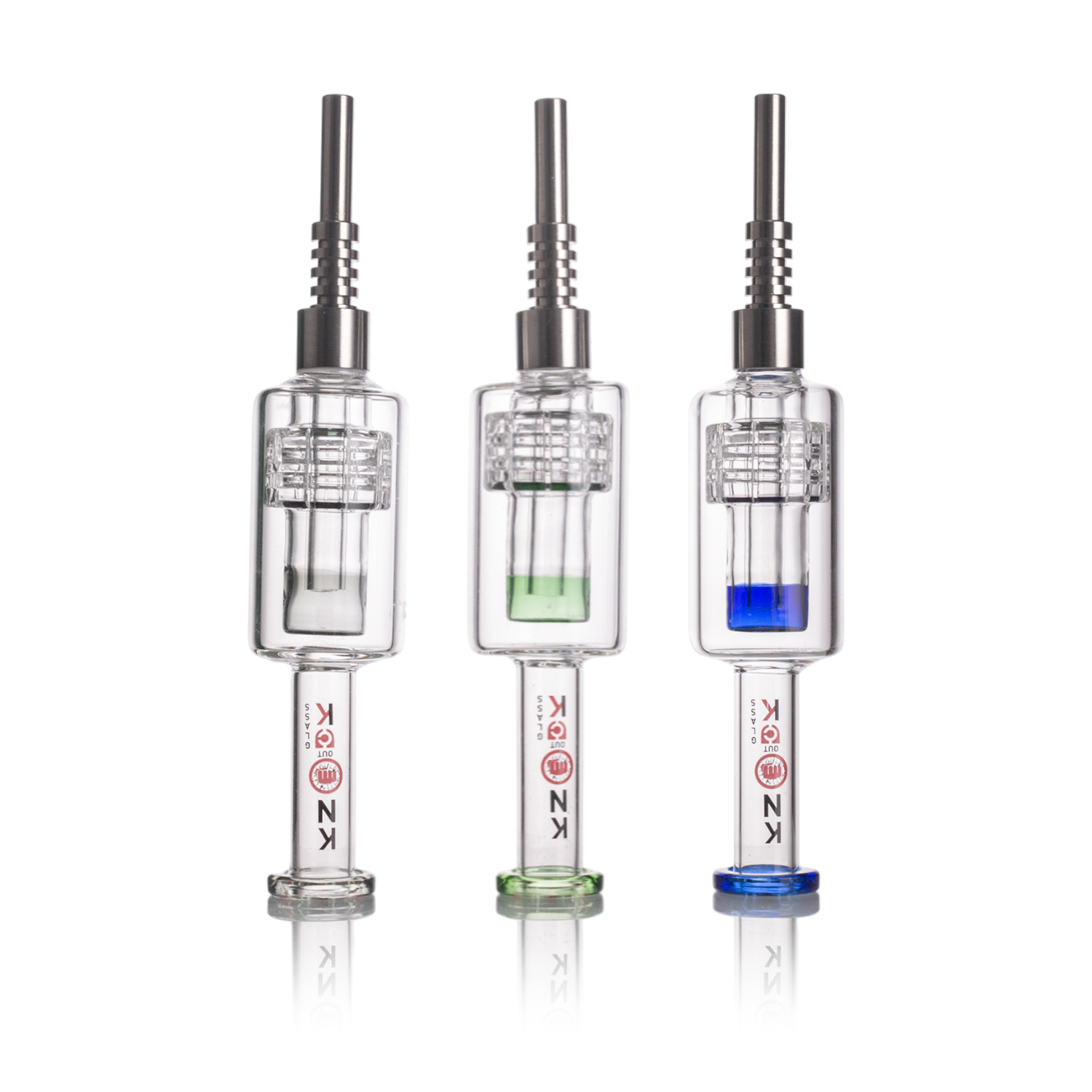 Knockout Glass Nectar Collectors GEM - Matrix Perc Inside | HYPE WHOLESALE