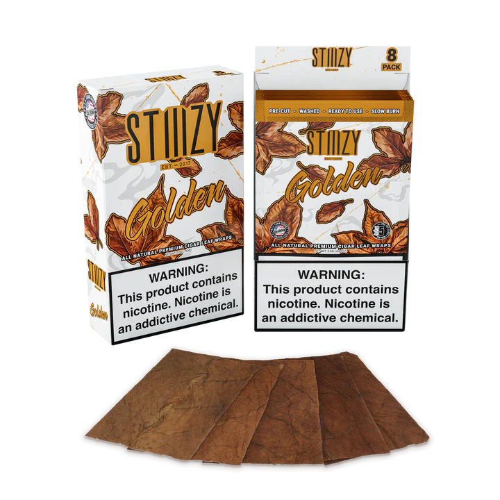 Stiiizy Premium All Natural Leaf Wraps - 8ct | HYPE WHOLESALE